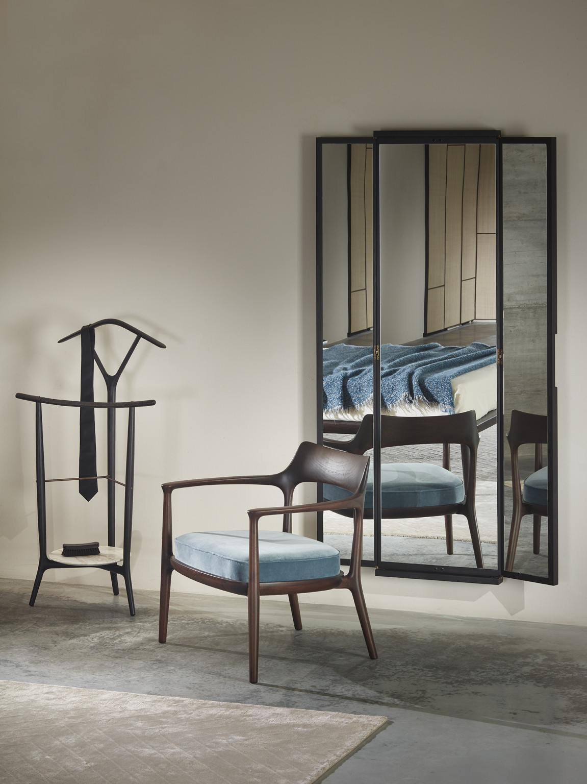 DUO | Triptych mirror - Ceccotti Collezioni